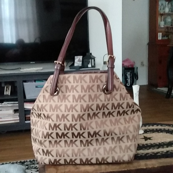 KORS Michael Kors | Bags | Mk Fabric Hobotote | Poshmark
